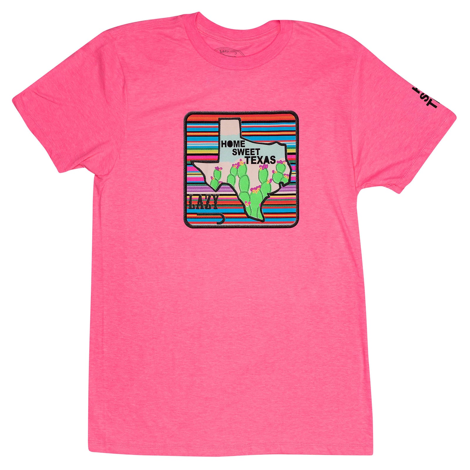 Lazy J Ranch Home Sweet Texas Short Sleeve T-Shirt - Pink