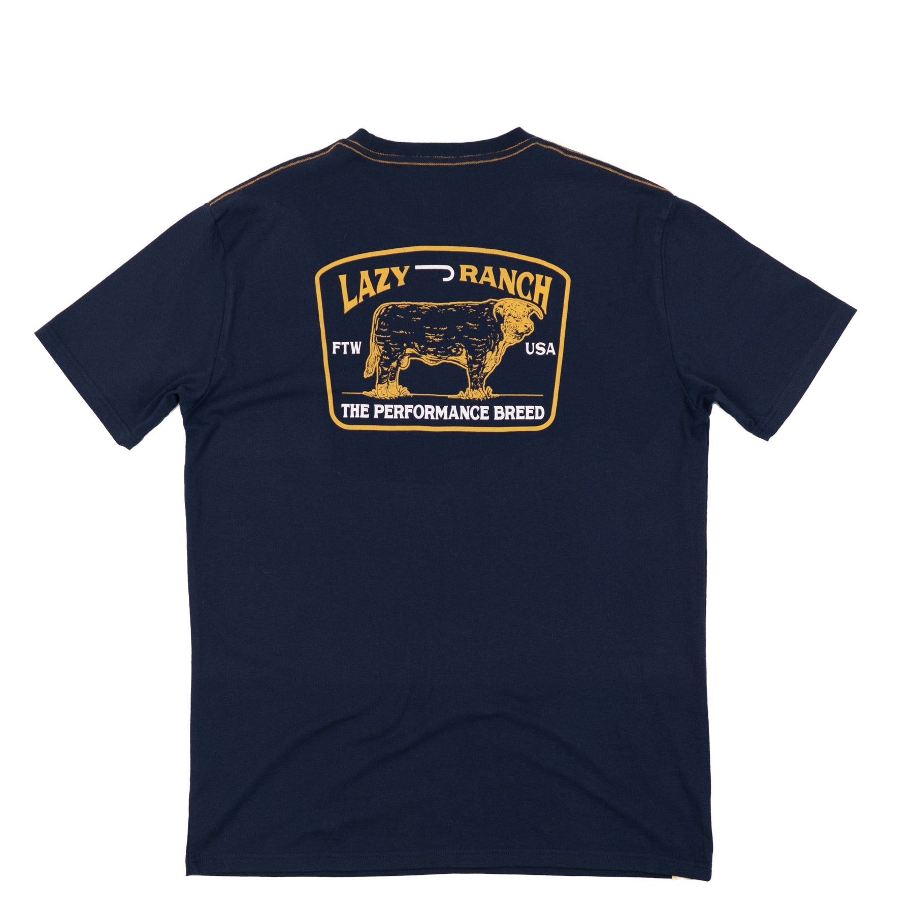 Lazy J Ranch El Jefe Short Sleeve T-Shirt - Navy