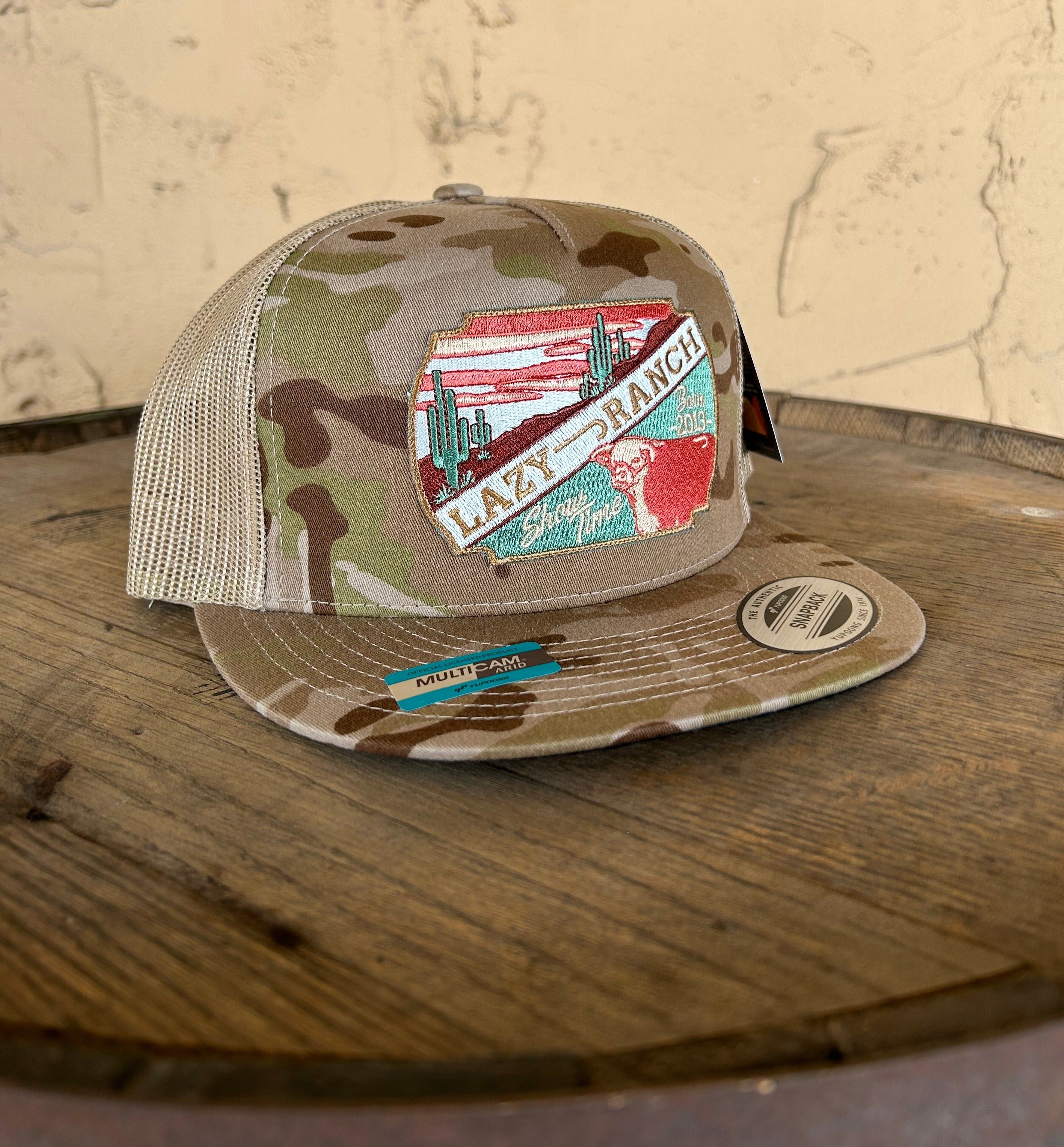 Lazy J Ranch Wear Camo & Tan 4" LJRW Show Time Cap – Lazy J Ranch Wear ...